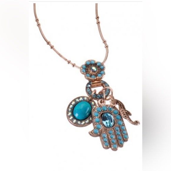 Amaro | Jewelry | Amaro Hamsa And Seahorse Turquoise Crystal Flower ...